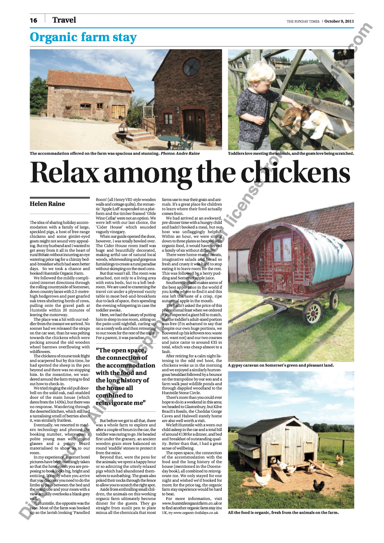 Organic Farmstay – Helen Raine